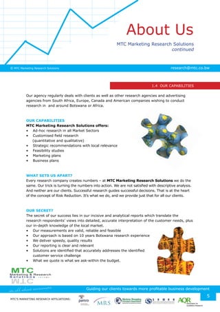 MTC MRS Research Services | PDF