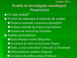Mtcs 11 Scalele | PPS