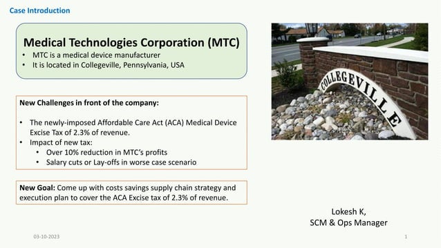 MTC Supply Chain Strategy Presentation_LK.pdf | Logistics | Business