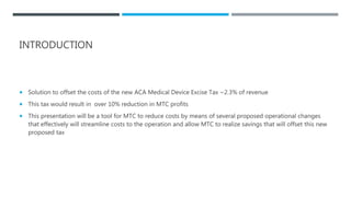 Mtc supply presentation | PPT | Manufacturing Industry | Industries