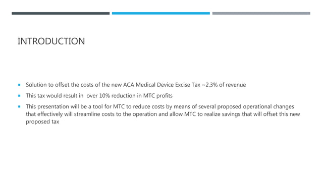 Mtc supply presentation | PPT
