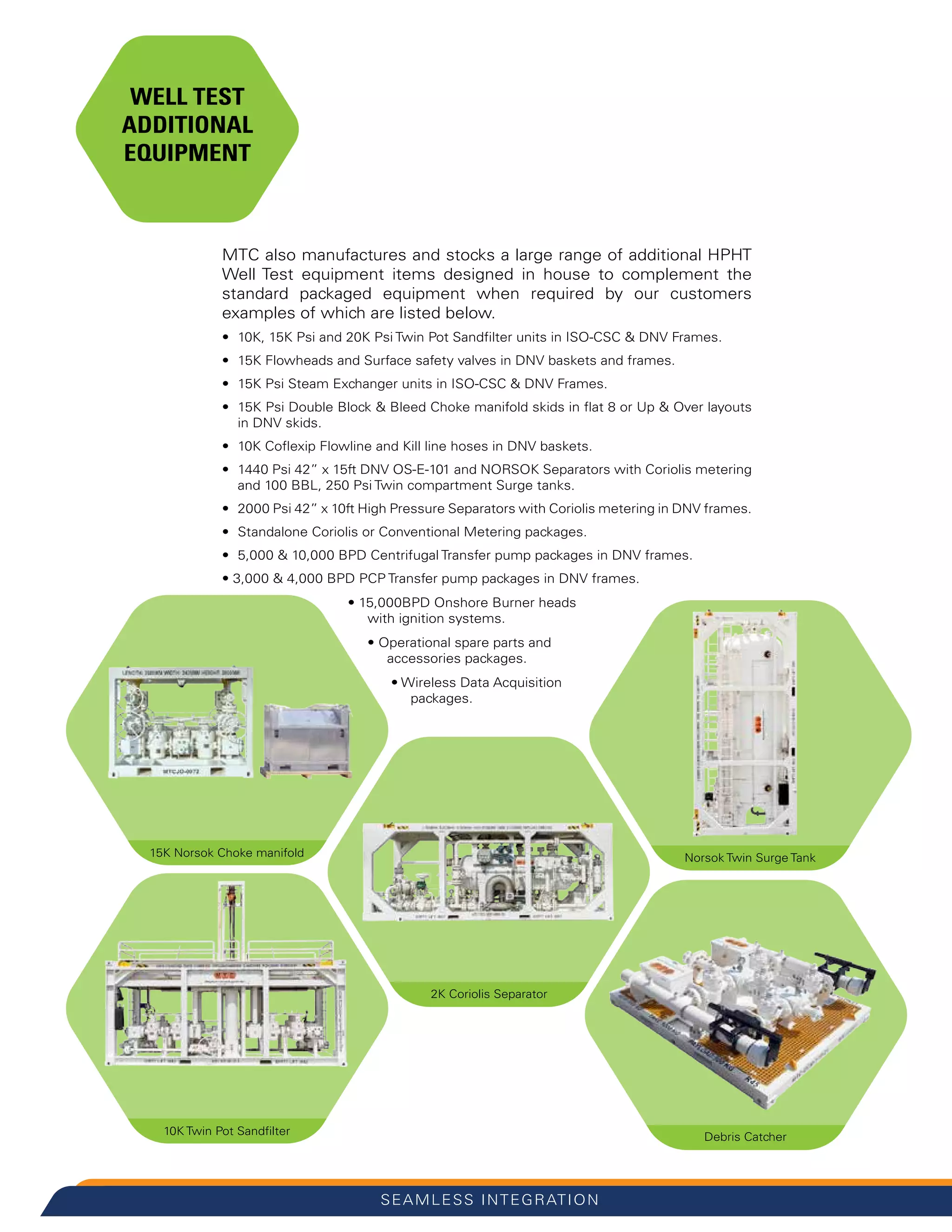 MTC Well Test Equipment - Worldwide Oilfield Machine | PDF