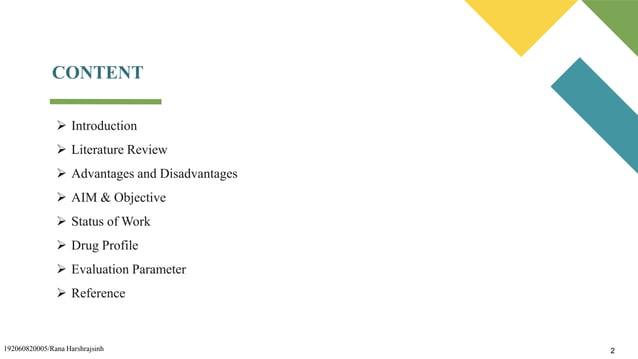 DEVELOPMENT AND EVALUATION OF MUCOADHESIVE BUCCAL FILM OF ANTIDIABETIC DRUG GLIBENCLAMIDE | PPT