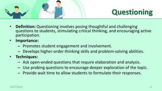 Micro Teaching Skills | PPTX
