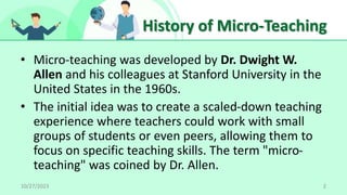 Micro Teaching Skills | PPTX