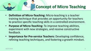 Micro Teaching Skills | PPTX