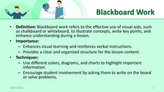 Micro Teaching Skills | PPTX