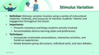 Micro Teaching Skills | PPTX