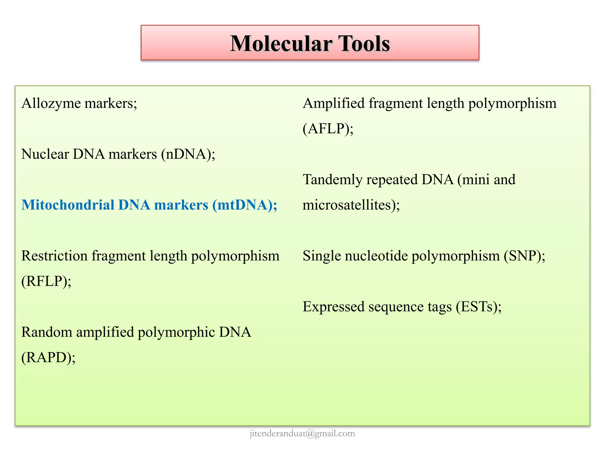 Mt DNA | PPTX