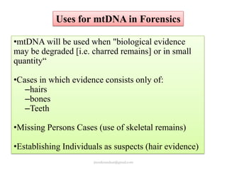 Mitochondrial Dna Forensics