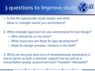 Development of an Electronic Decision Support tool to optimize performance during pediatric ...