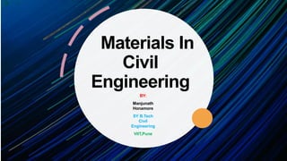 Materials Used In Civil Engineering | PPT