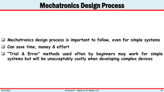 MTE104-L1: Introduction to Mechatronics | PPT