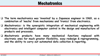 MTE104-L1: Introduction to Mechatronics | PPT