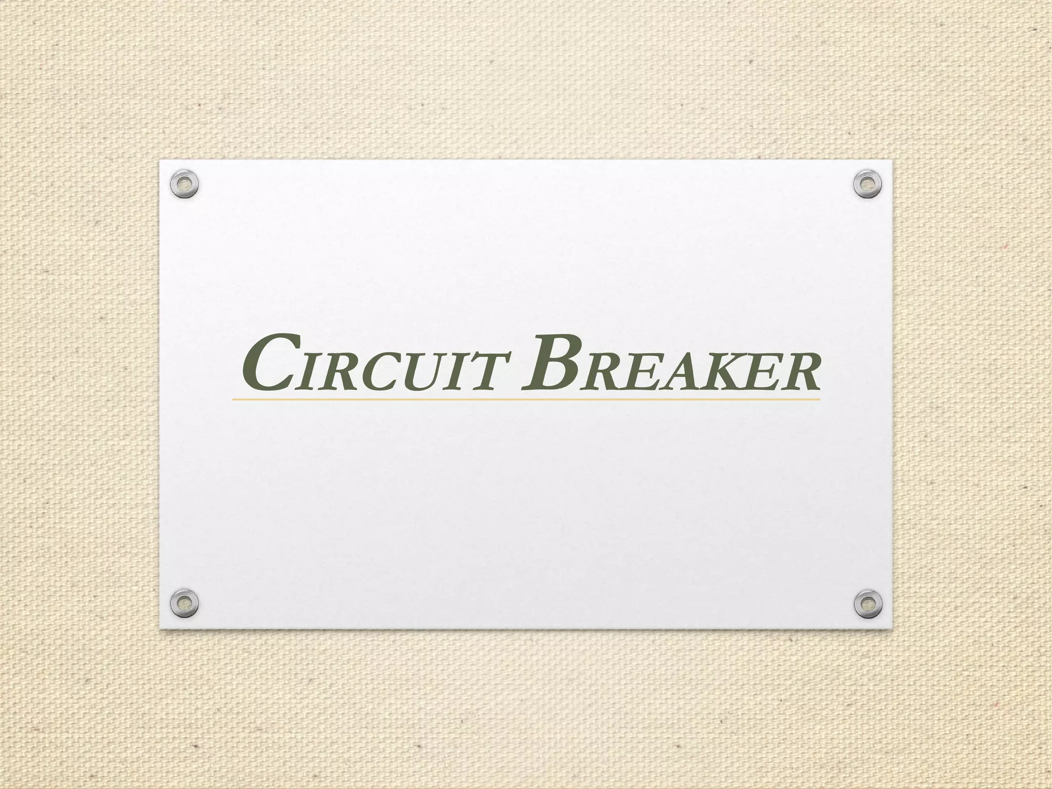 Air Blast & SF6 Circuit Breaker Design and Construction | PPT