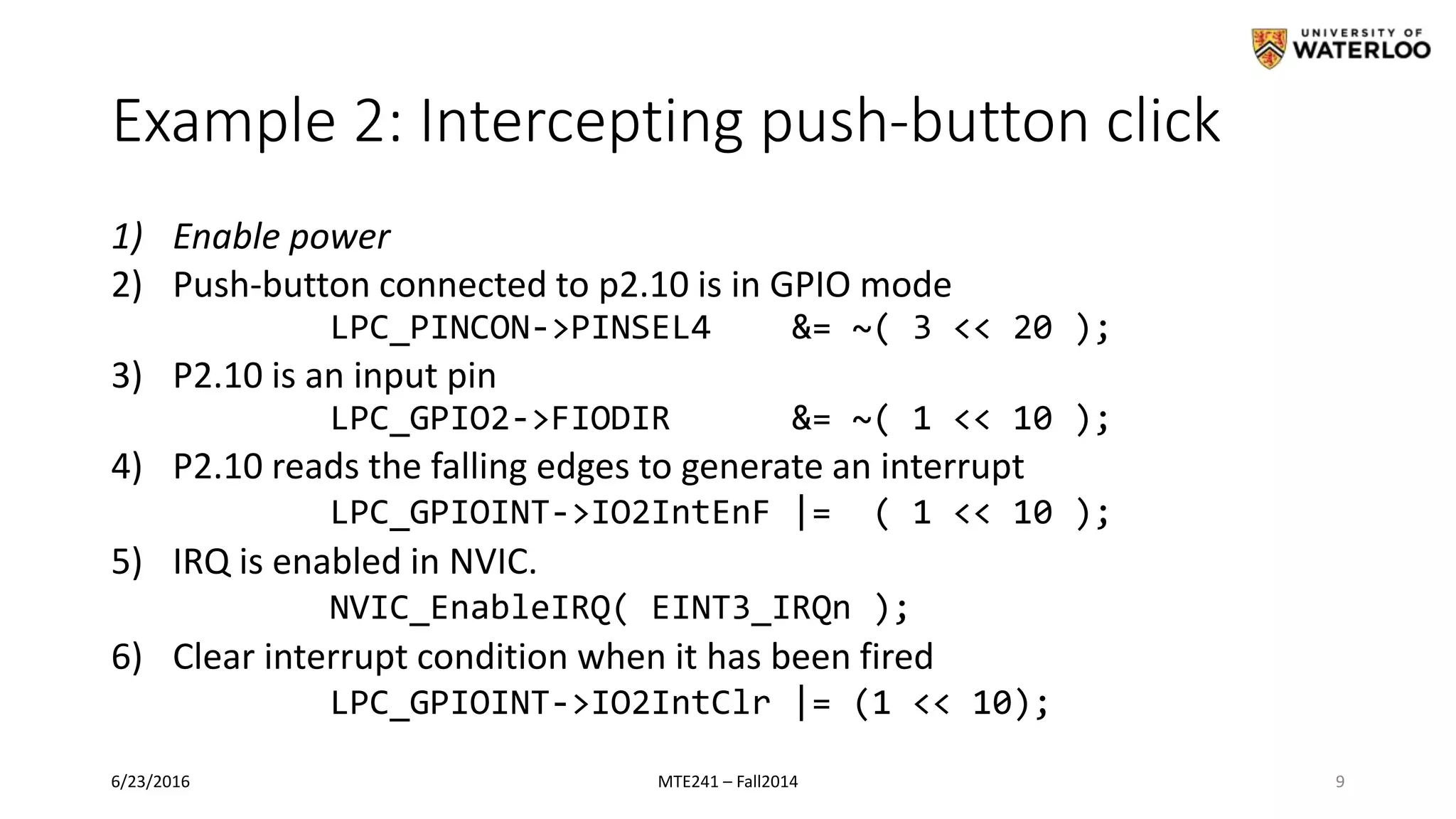 How to use peripherals on MCB1700 | PPTX
