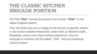 kitchen oraganizatiion and layout pppptx | PPTX