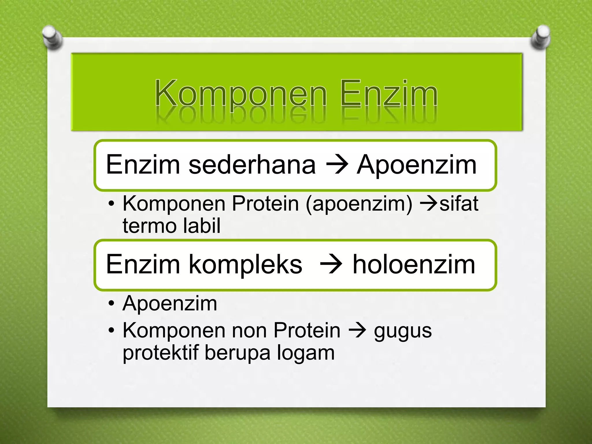 Metabolisme dan peranan enzim pada tumbuhan | PPTX