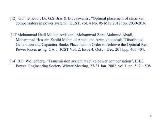 OPTIMAL PLACEMENT AND SIZING OF CAPACITOR BANKS BASED ON VOLTAGE ...