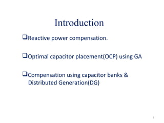 OPTIMAL PLACEMENT AND SIZING OF CAPACITOR BANKS BASED ON VOLTAGE ...