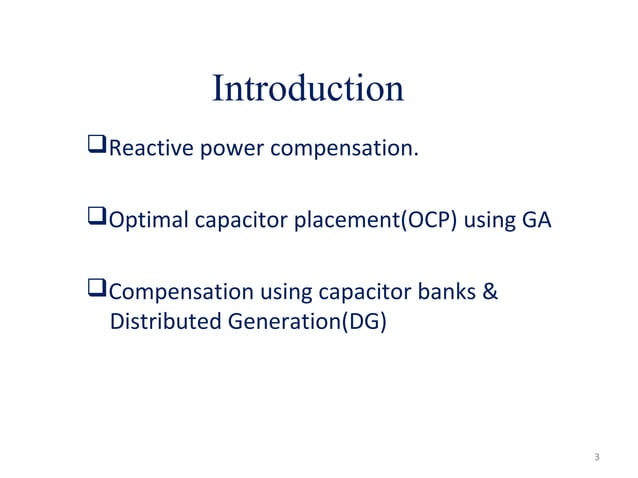 OPTIMAL PLACEMENT AND SIZING OF CAPACITOR BANKS BASED ON VOLTAGE ...
