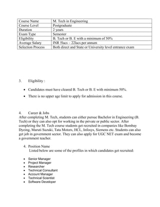 Mtech | PDF