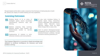 M.Tech in Artificial Intelligence – RACE, REVA University | PDF