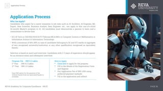 M.Tech in Artificial Intelligence – RACE, REVA University | PDF