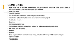 NEW IRRIGATION METHOD IN CACHAR DISTRICT | PPTX