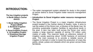 NEW IRRIGATION METHOD IN CACHAR DISTRICT | PPTX