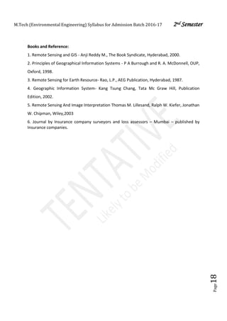 MTech(Env) 2nd Semester.pdf | Environmental Services Industry | Industries