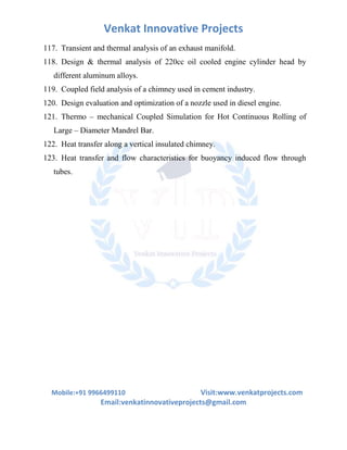 MTECH MECHANICAL PROJECTS LIST FOR .docx