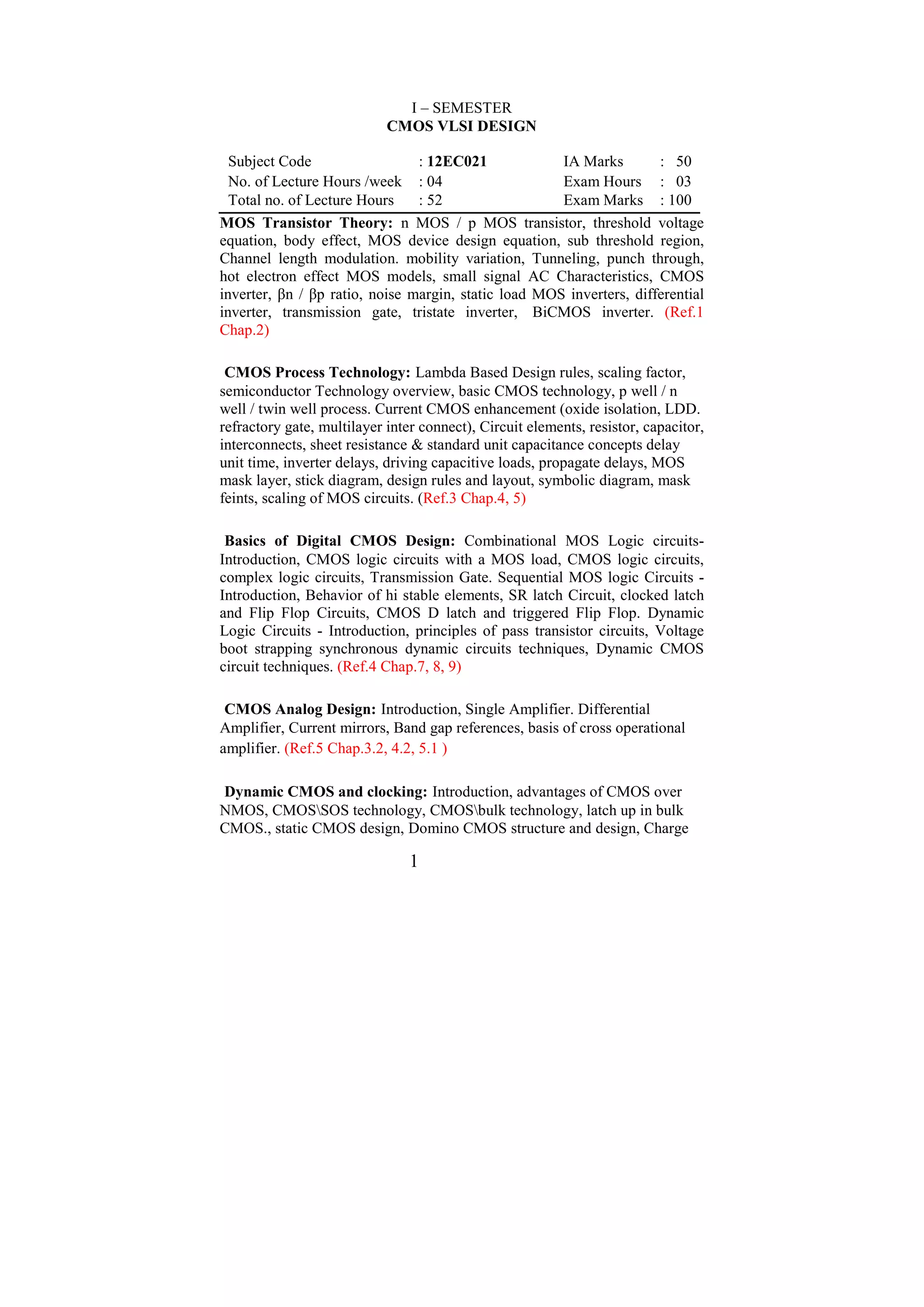 M Tech New Syllabus(2012) | PDF