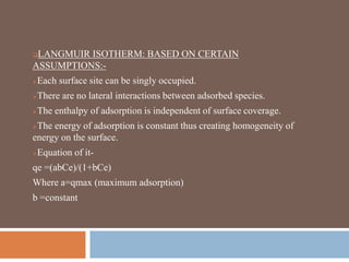 Short Presentation on "Adsorption" | PPTX