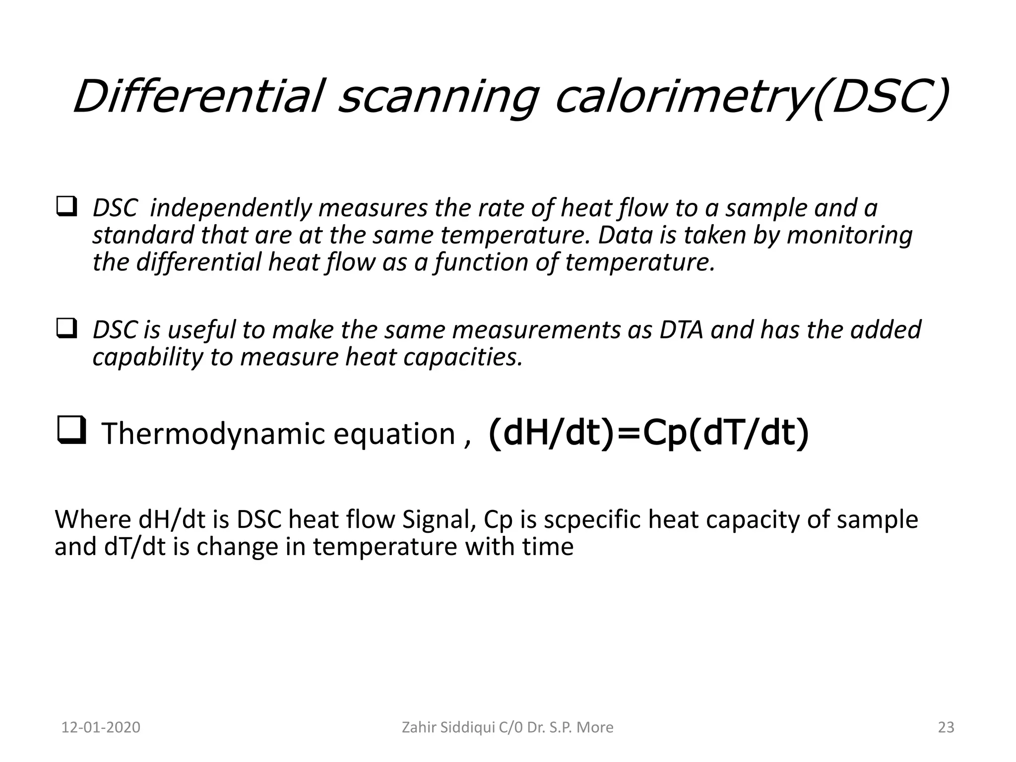 Thermal Analysis Ta Tga Dsc Dta Ppt