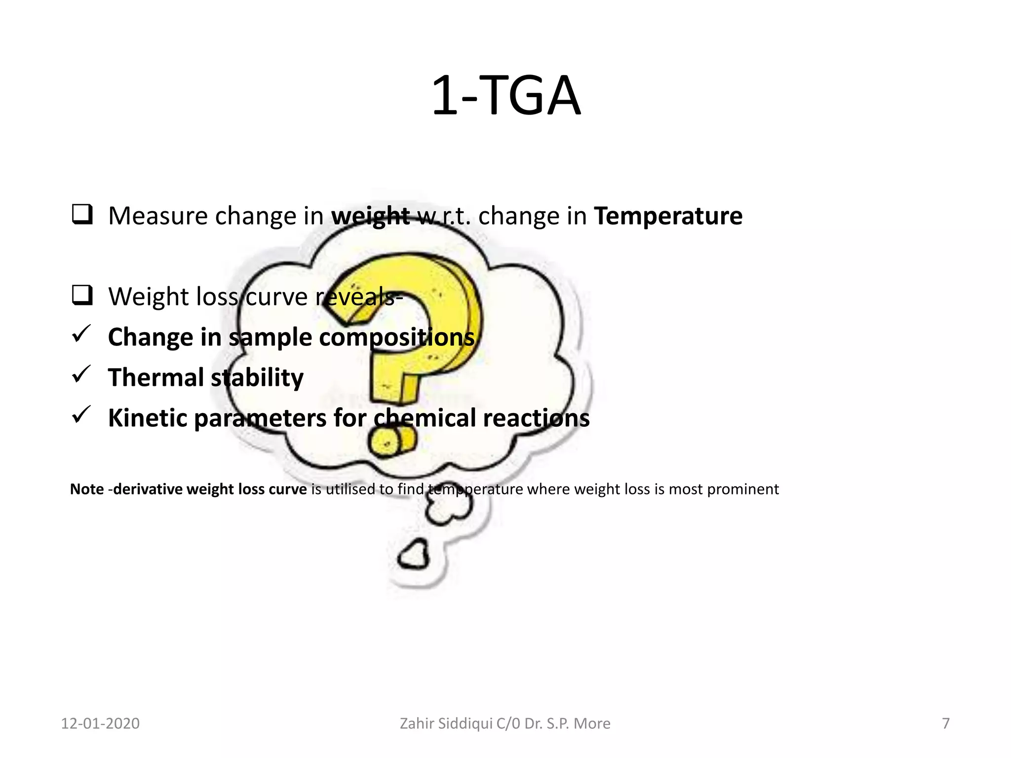 Thermal Analysis TA, TGA, DSC, DTA | PPTX