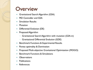 Newtonian Law Inspired Optimization Techniques Based on Gravitational Search Algorithm | PPT