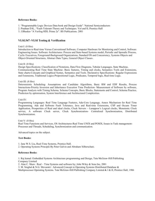 M tech vlsi syllabus(new) | PDF