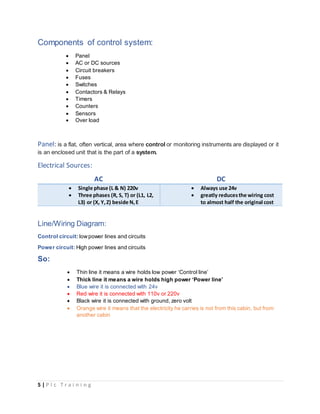 classic control and PLC training report | DOCX