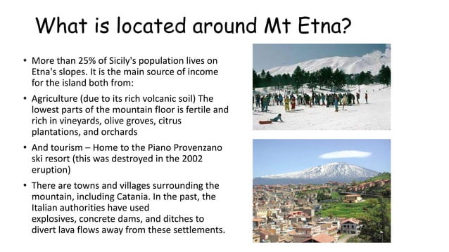 Mt etna - erutions and response | PPTX
