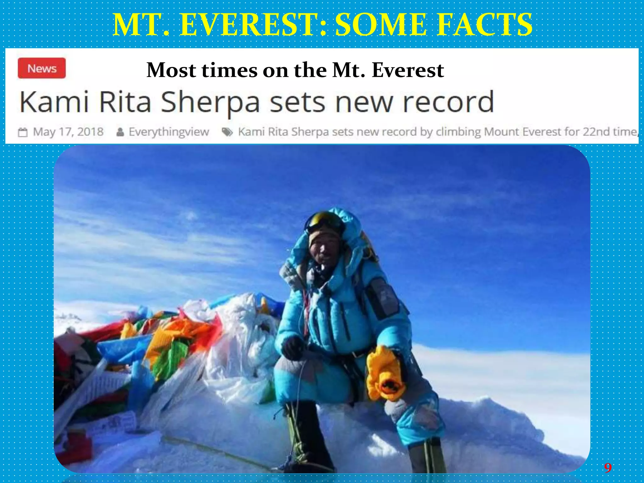 Mount Everest: Brief Introduction | PPTX