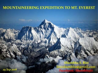 Mount Everest: Brief Introduction | PPTX