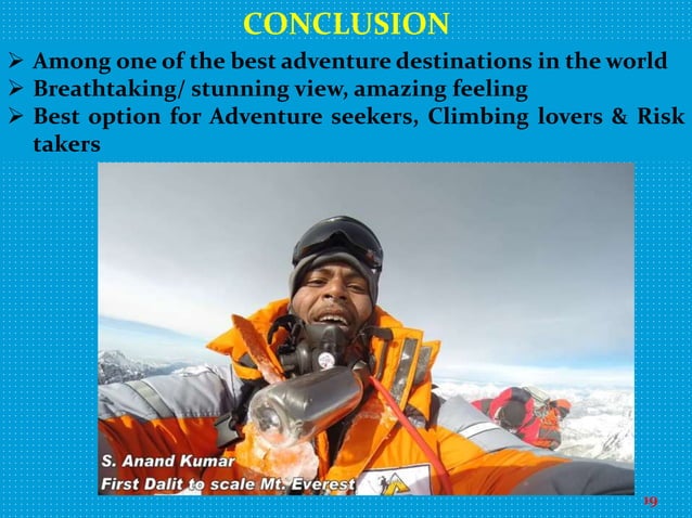 Mount Everest: Brief Introduction | PPTX