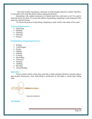 Manufacturing Technology 1 full unit notes | PDF