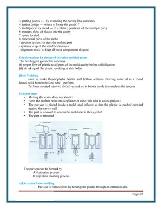 Manufacturing Technology 1 full unit notes | PDF
