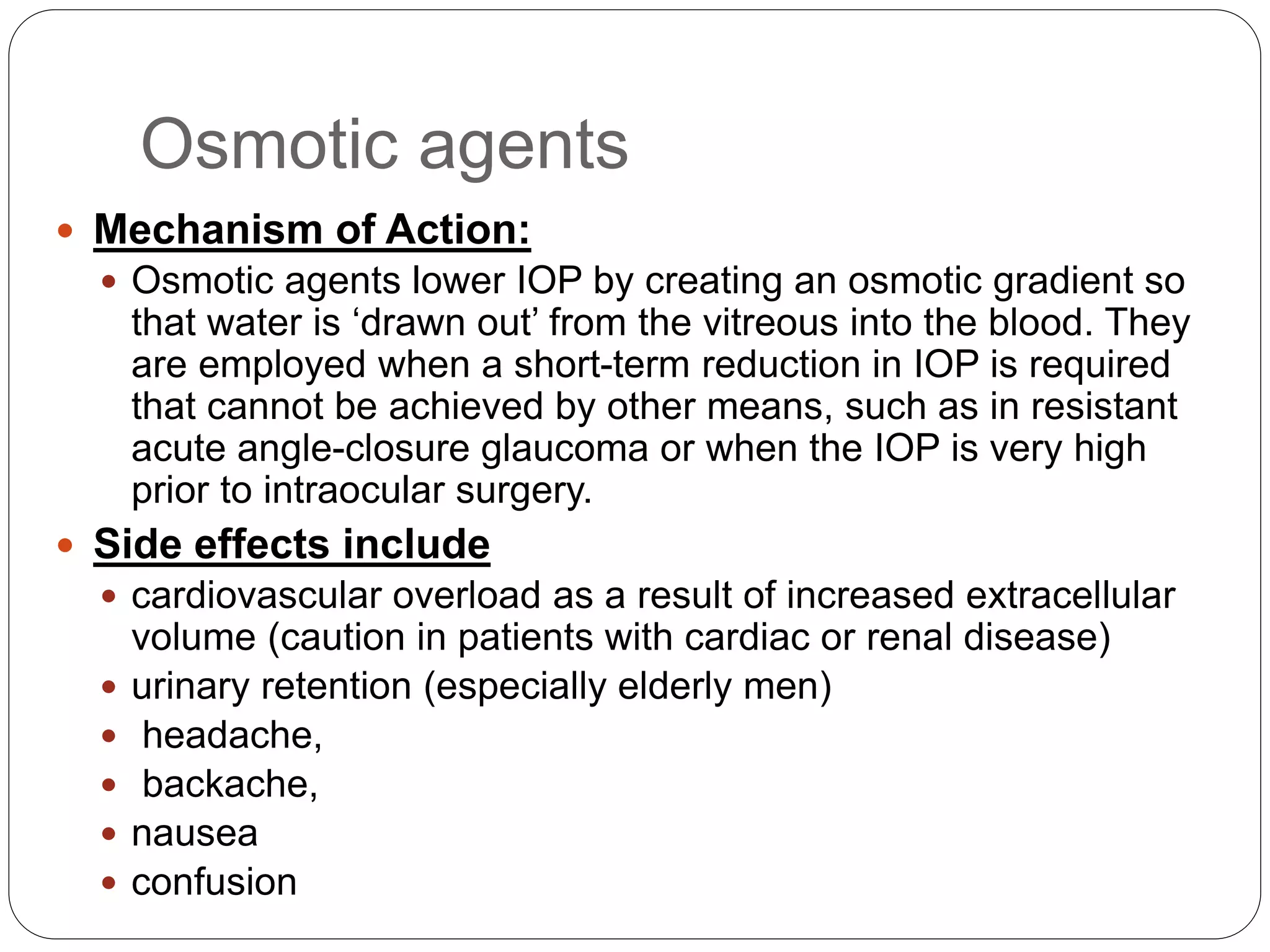 Medical Treatment for Glaucoma | PPTX