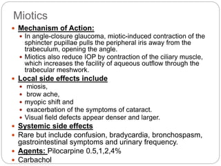 Medical Treatment for Glaucoma | PPTX