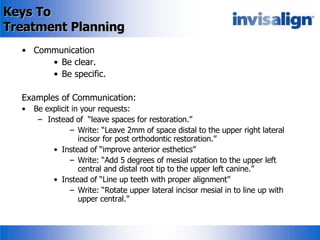 Invisalign Study Club Meeting 1 - Treatment Planning | PPT
