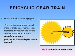 A presentation On Epicycle Gear Train | PPTX