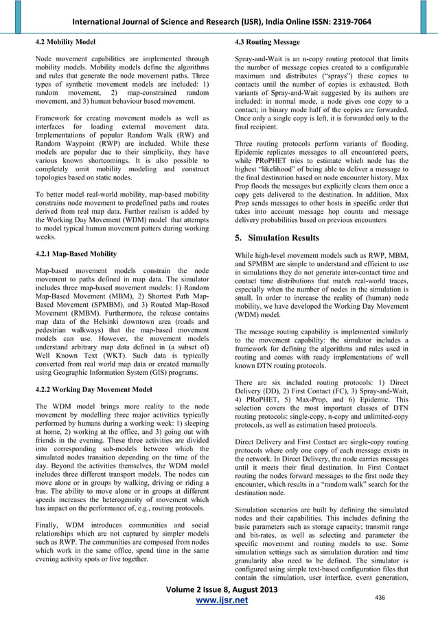 Opportunistic Routing In Delay Tolerant Network With Different Routing Algorithm Pdf